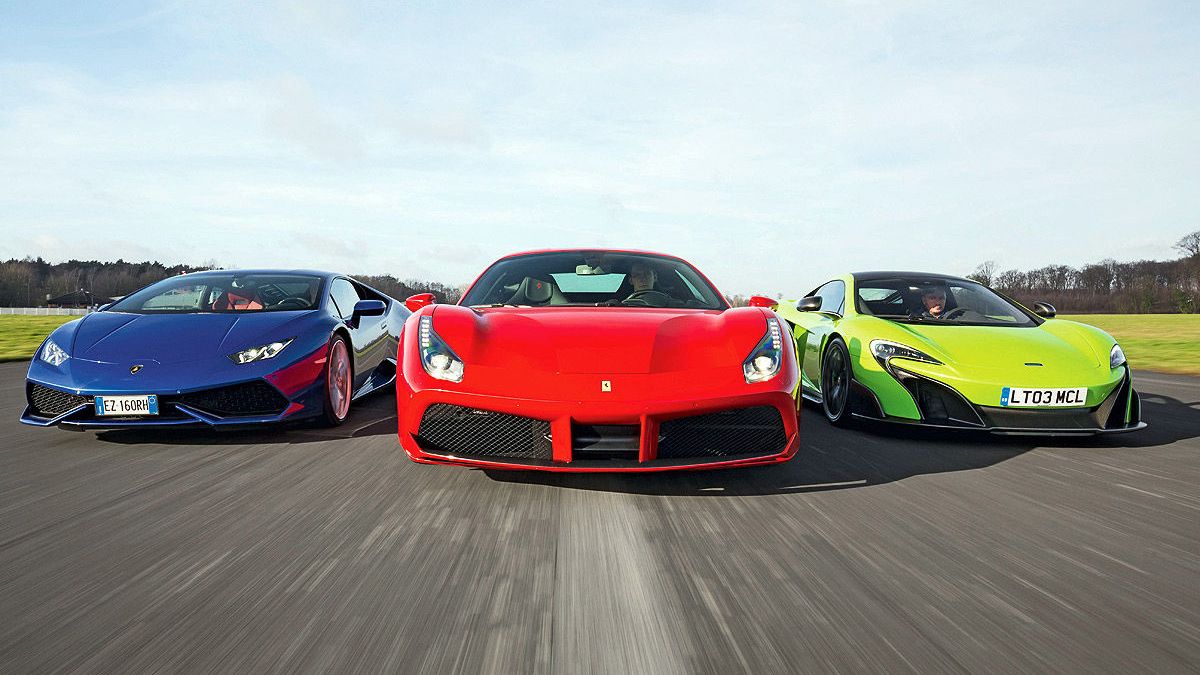 Duelo: Ferrari 488 GTB/Lamborghini Huracán/McLaren 675 LT