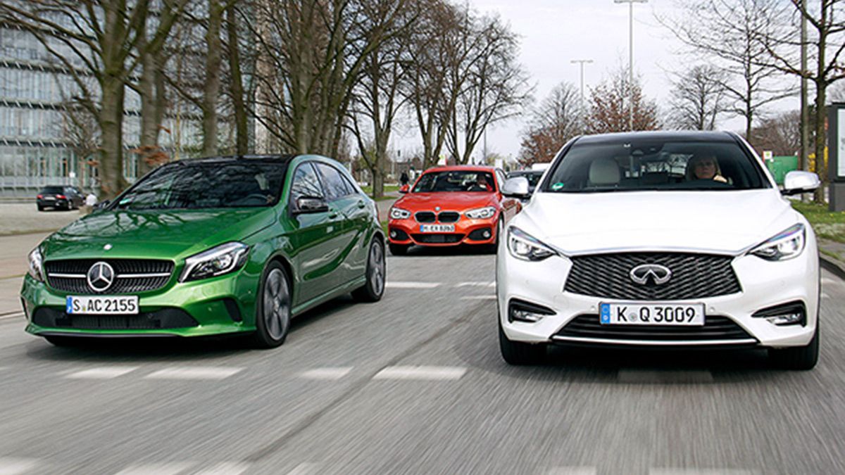 Comparativa: Infiniti Q30, BMW Serie 1 y Mercedes Clase A