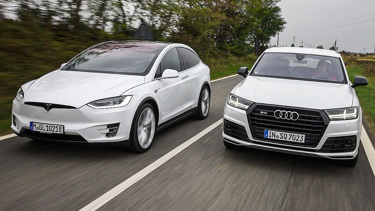 Cara a cara: Tesla Model X vs Audi SQ7