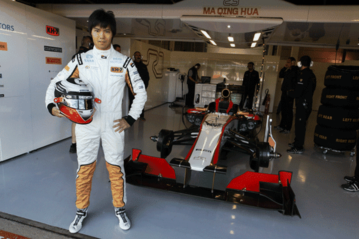 Entrevista con el piloto de F1 chino de HRT, Ma Qing Hua