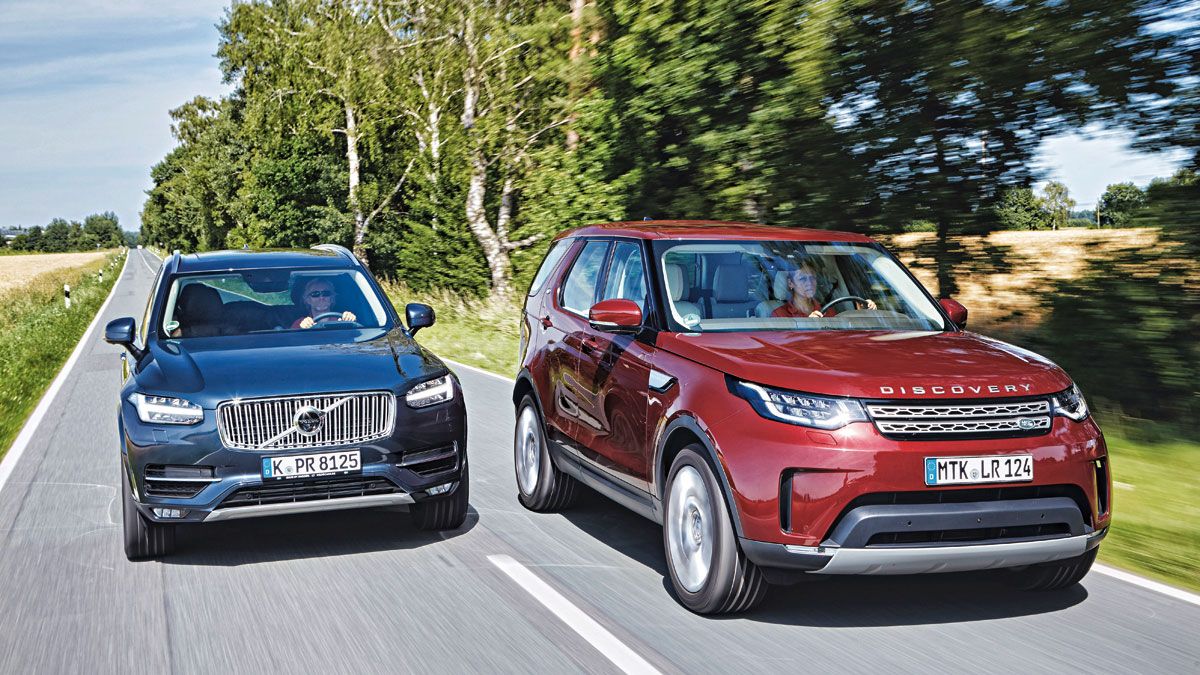 Comparativa: Land Rover Discovery SD4 contra Volvo XC90 D5
