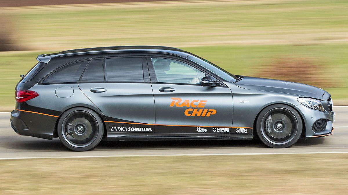 Prueba: RaceChip Mercedes AMG C 43 Estate. El chip prodigioso