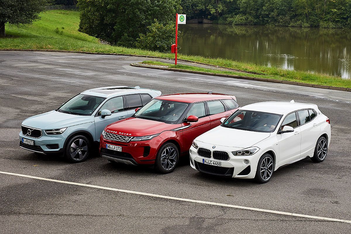 Comparativa: Range Rover Evoque vs Volvo XC40 y BMW X2