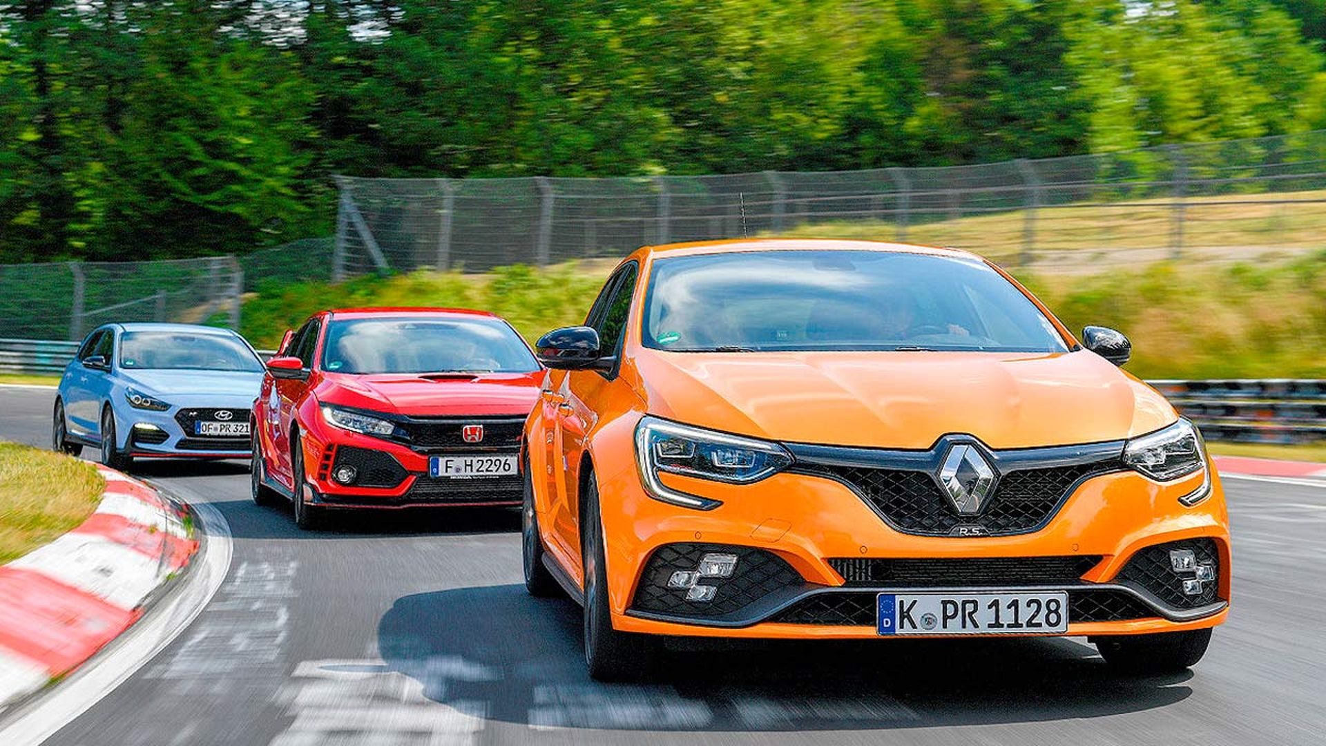 Comparativa: Hyundai i 30 N/Renault Megane R.S. Trophy/ Honda Civic Type R