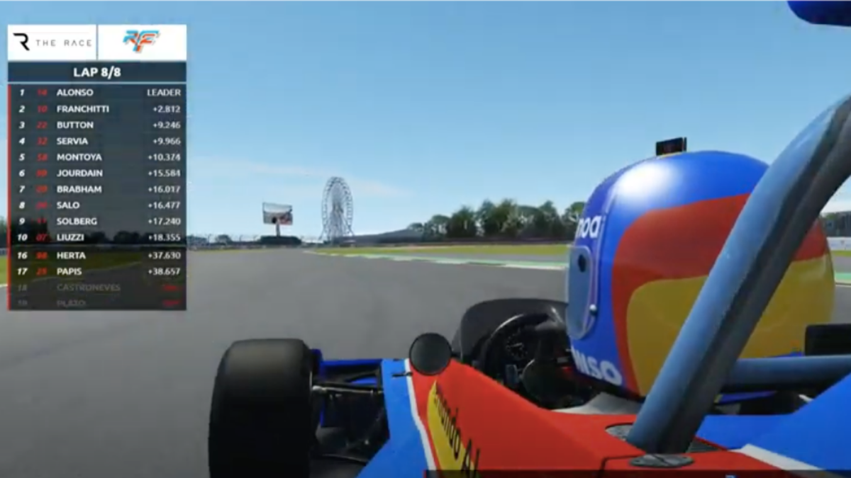 Doblete virtual de Fernando Alonso en Silverstone