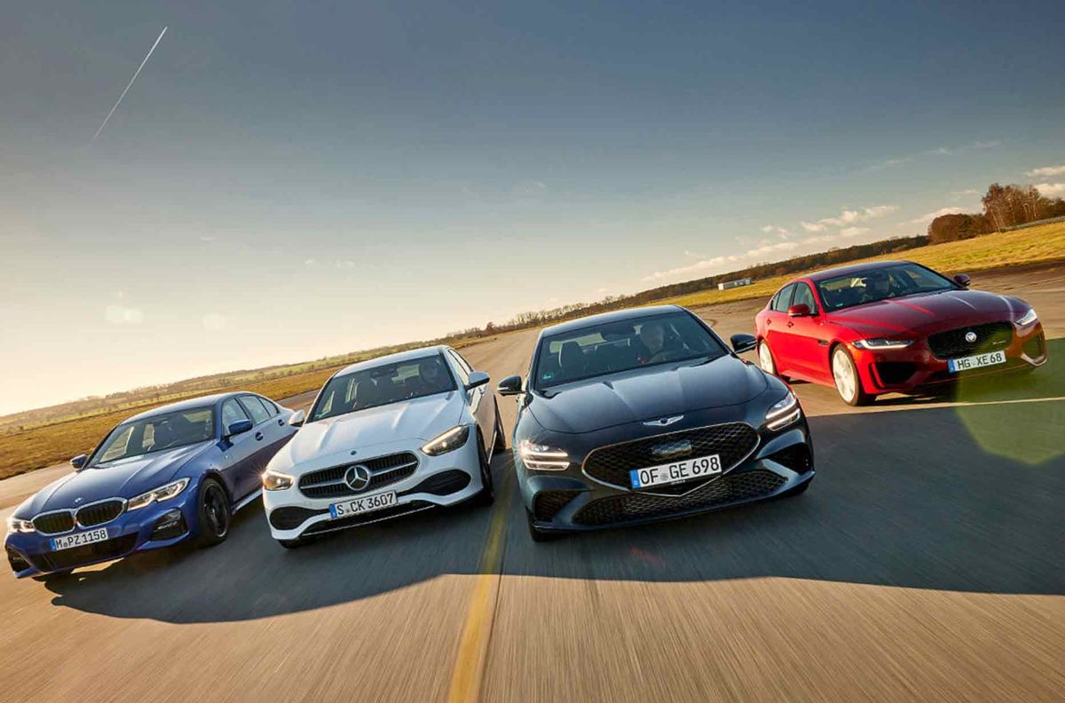 Comparativa: Genesis G70 vs BMW Serie 3, Mercedes Clase C y Jaguar XE | Auto Bild España