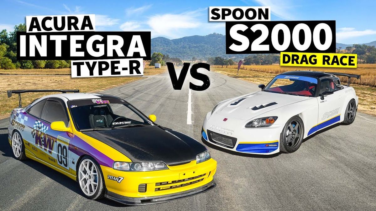 Honda S2000 vs Integra Type R, la drag race de las tracciones ...