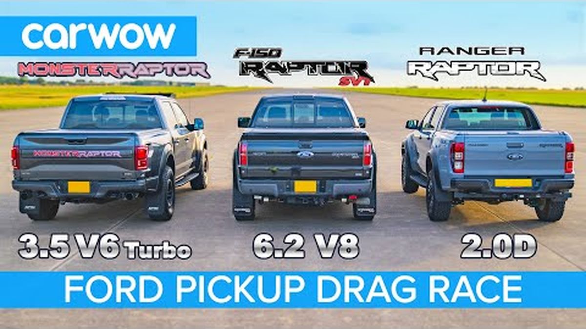 VÍDEO: 'Drag race' entre el nuevo y el viejo Ford F-150 Raptor y el ...