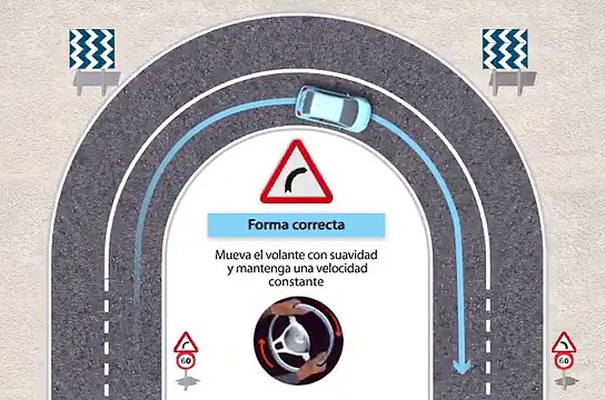 VÍDEO: Las claves para saber cómo tomar una curva cerrada sin riesgo