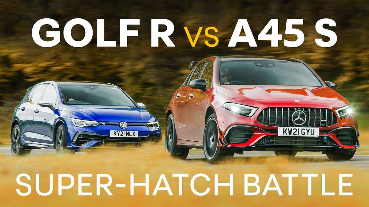 El Volkswagen Golf R y el Mercedes AMG A45 S, enfrentados para driftar ...