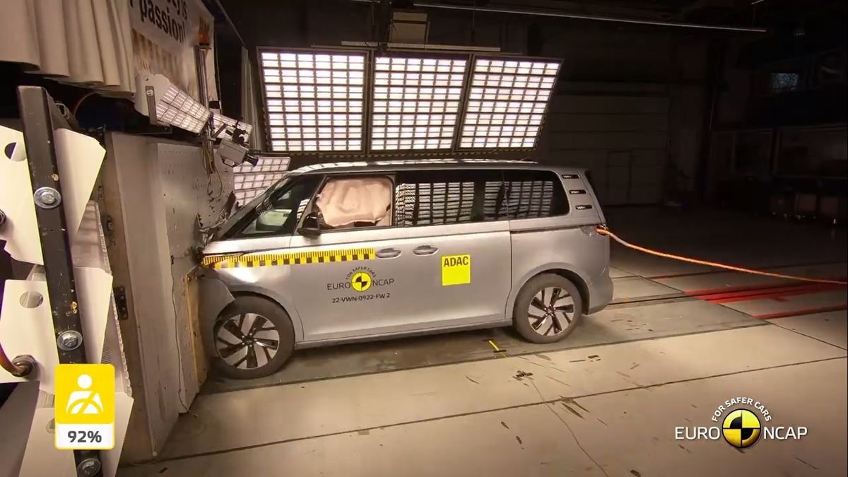 VÍDEO: Volkswagen ID. Buzz en EuroNCAP, ¿cómo es de segura la monovolumen eléctrica?