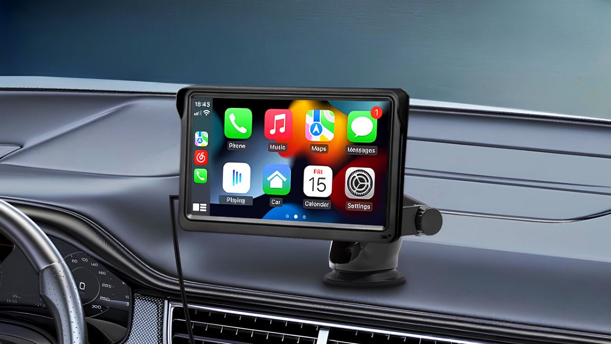 Esta pantalla 2 DIN pone CarPlay o Android Auto, es muy barata y sirve ...