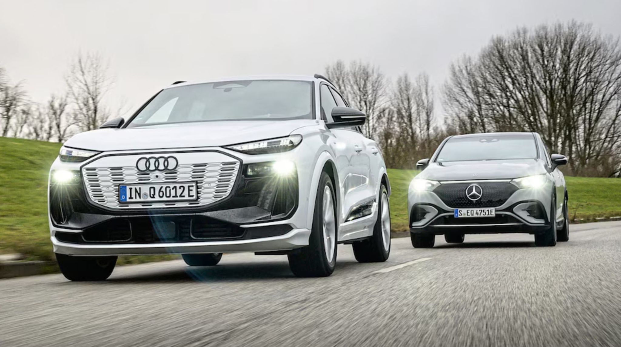 Comparativa: Audi Q6 e-tron quattro vs Mercedes EQE 500 4Matic SUV