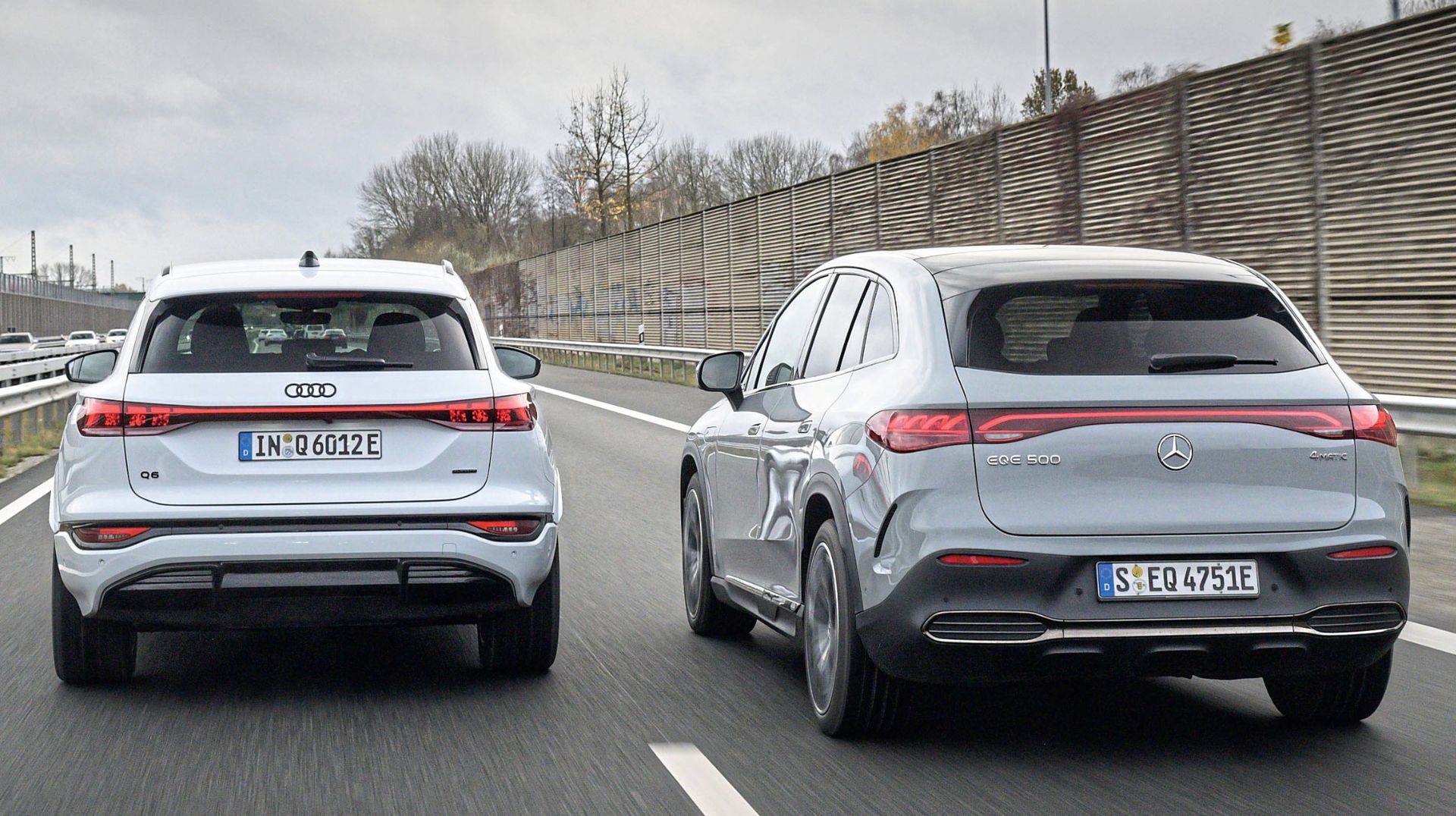 Comparativa: Audi Q6 e-tron quattro vs Mercedes EQE 500 4Matic SUV