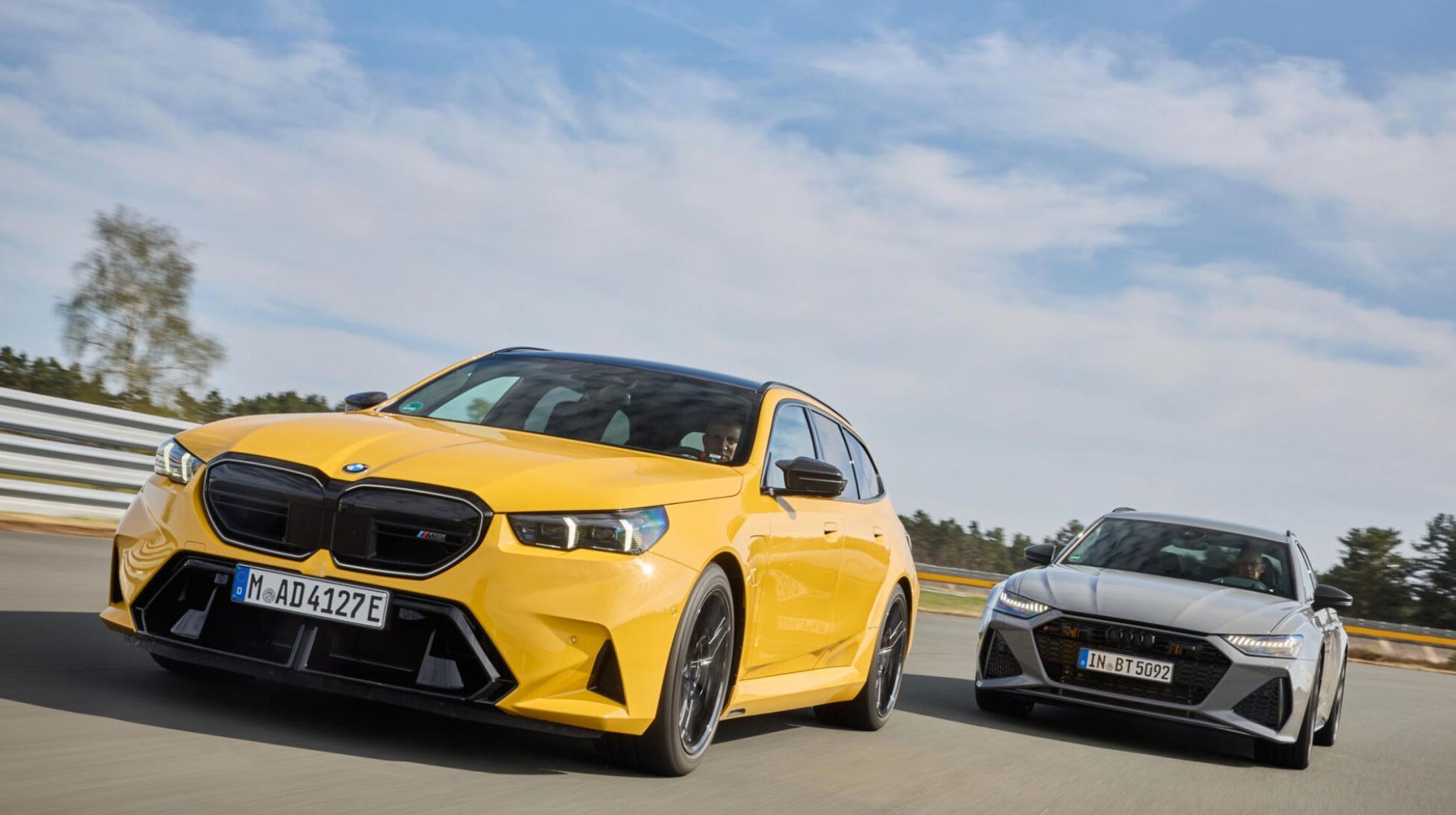 Comparativa del Audi RS 6 Avant performance vs BMW M5 Touring: duelo de familiares de alto ...