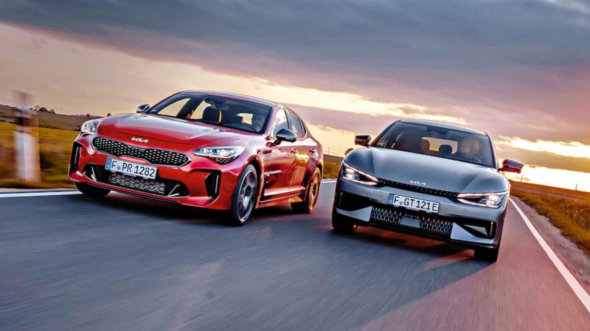 Comparativa del Kia Stinger GT vs Kia EV6 GT: gasolina vs eléctrico ...