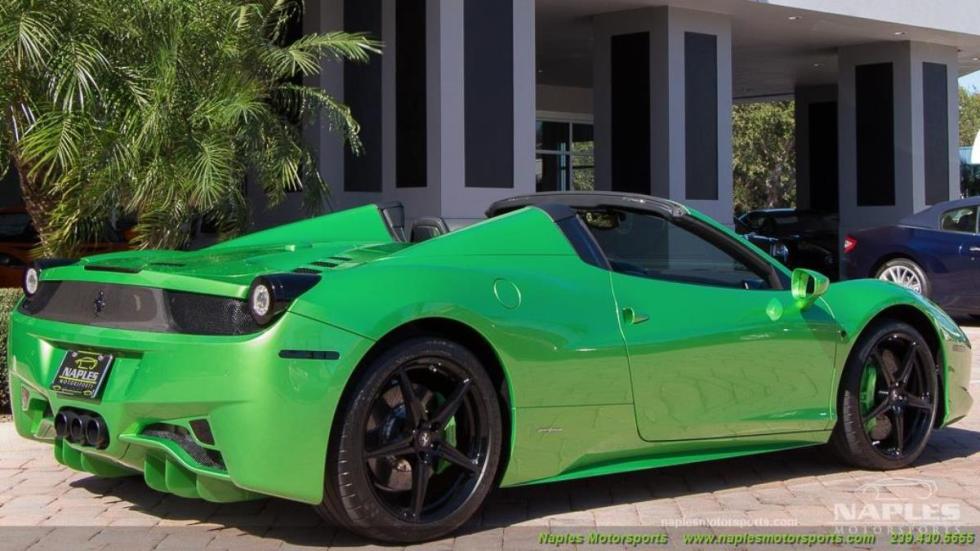 A la venta este Ferrari 458 Spider de color verde -- Autobild.es
